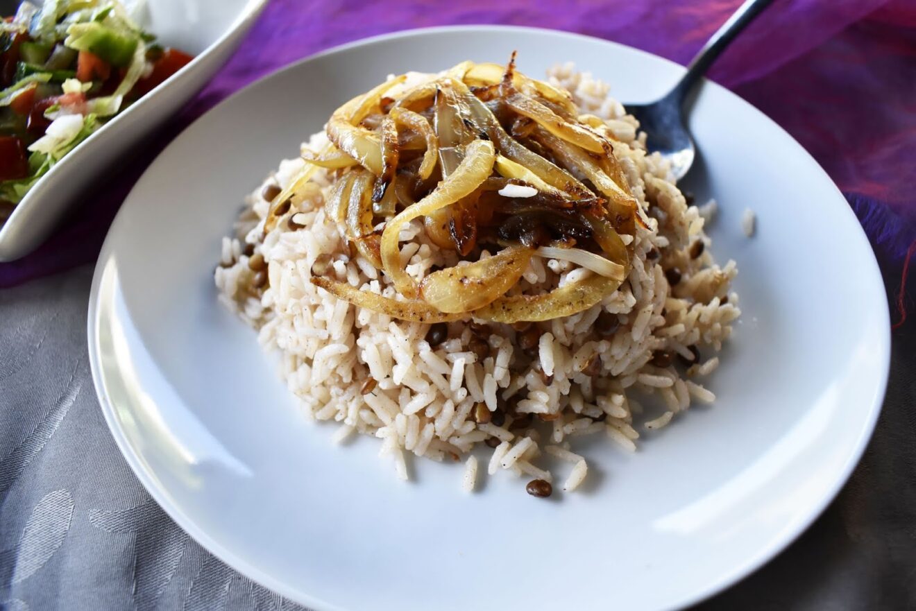 Lentils and Rice (Mujaddara) - Inji's Kitchen