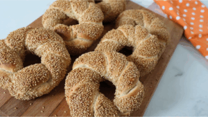 Turkish Simit Sesame Bread Rings - Inji's Kitchen
